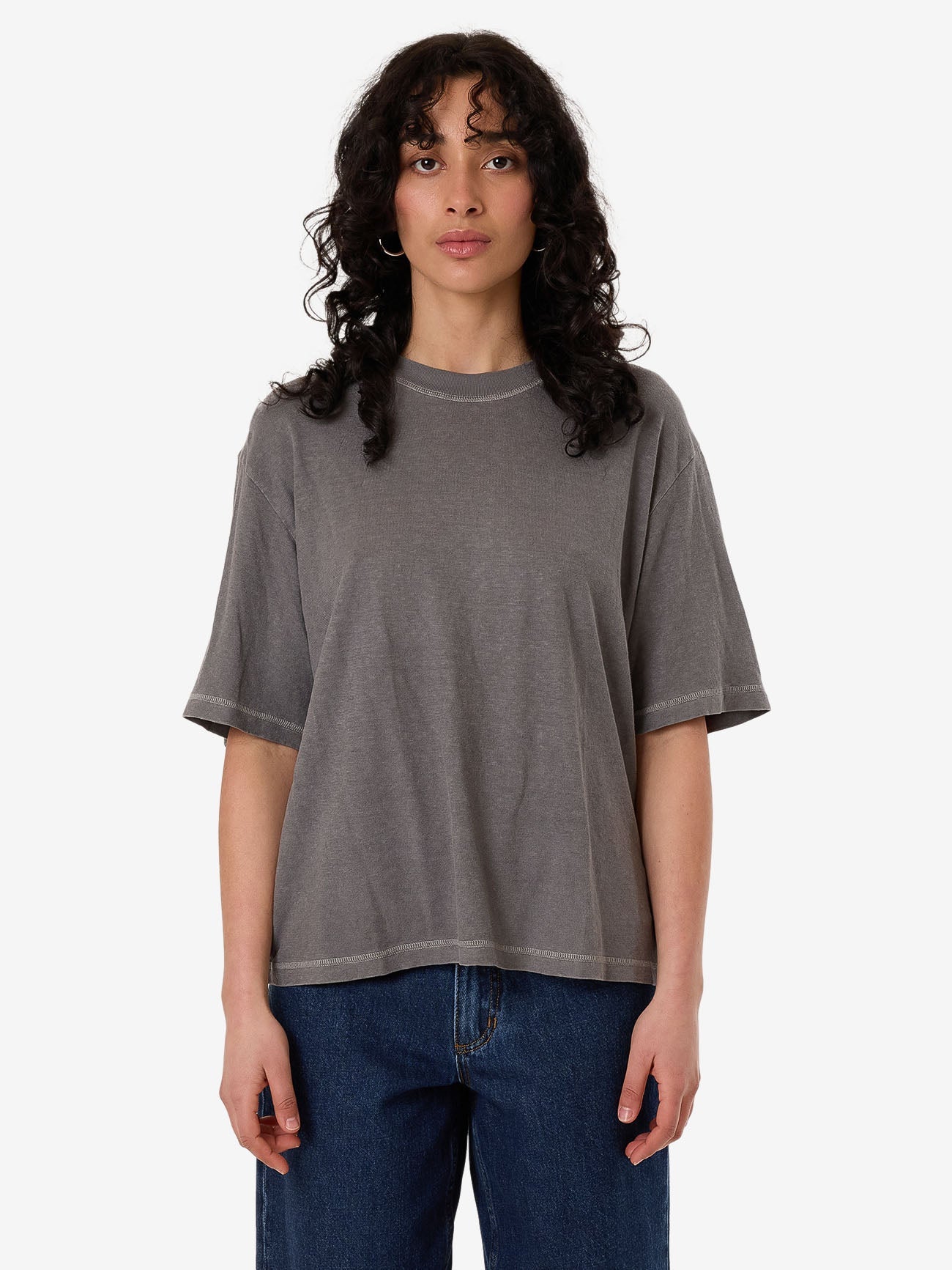 Hemp Square Tee in Grey | Thrills Co. USA