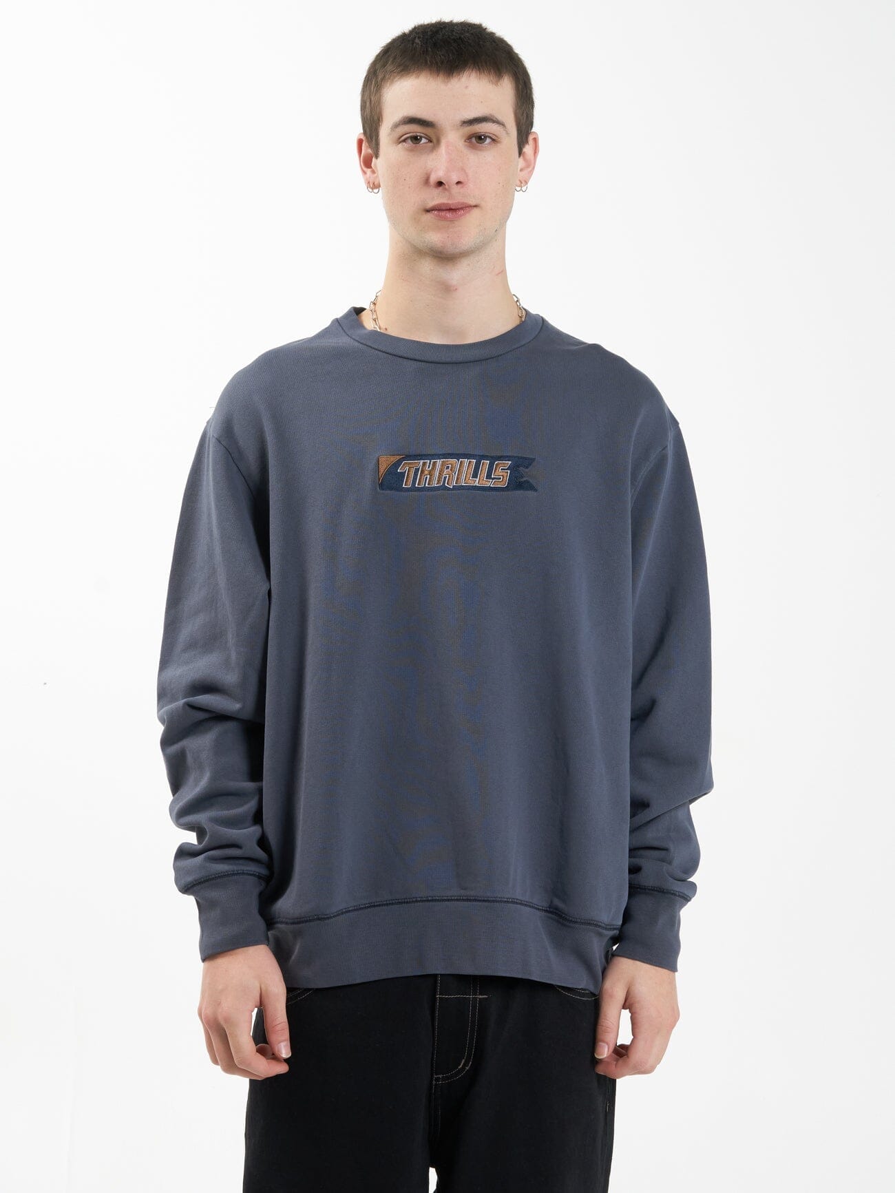 Hell Raising Bronco Oversize Crew - Slate| Thrills Co. USA | Thrills Co ...