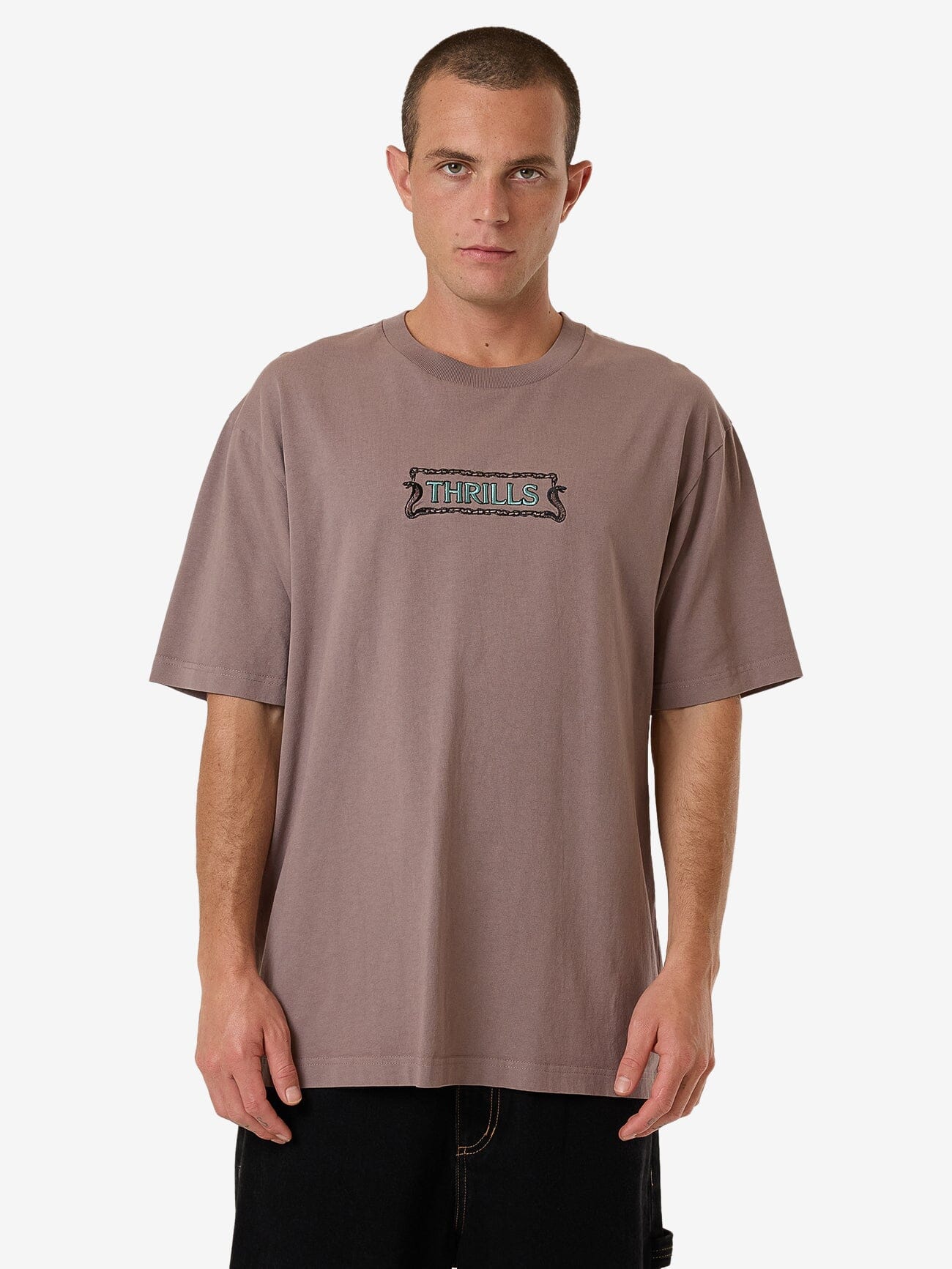 Double Meaning Oversize Fit Tee in Grey | | Thrills Co. USA