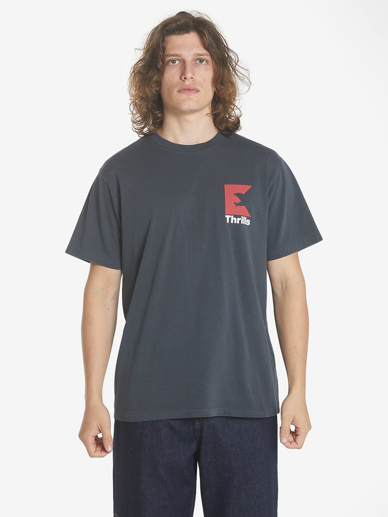 United Front Merch Fit Tee - Ebony | Thrills Co. | Thrills Co. USA