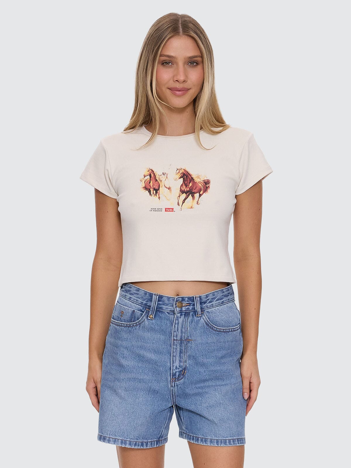 Ruthless Frontier Mini Tee - Heritage White | Thrills Co. USA