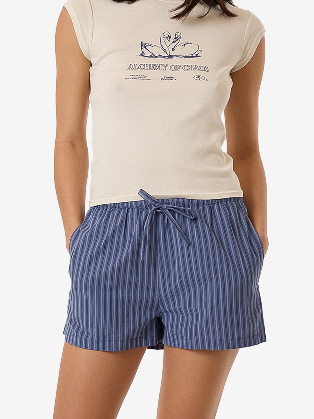 Infinity Drawstring Short in Blue | Thrills Co. USA