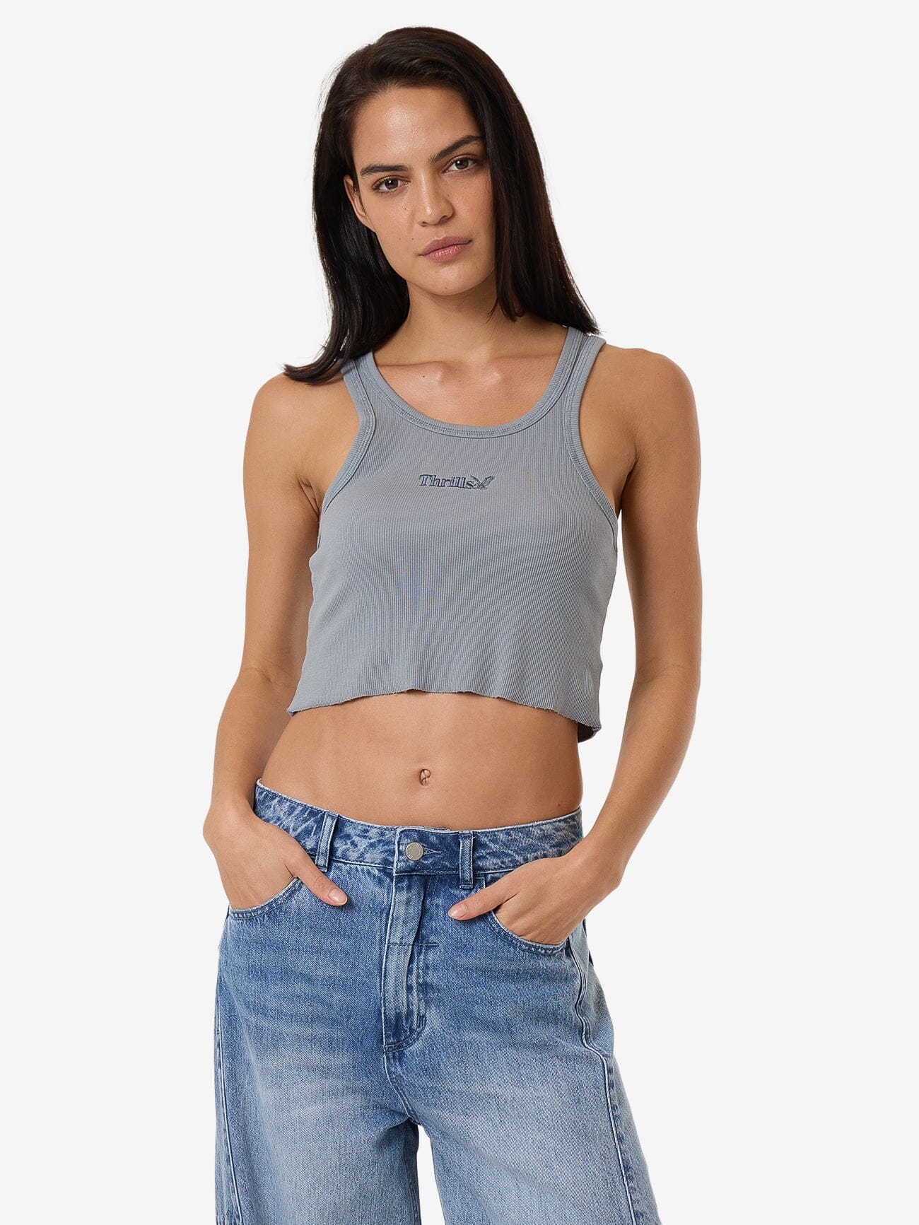 Thrills Workwear Cali Tank in Blue | | Thrills Co. USA
