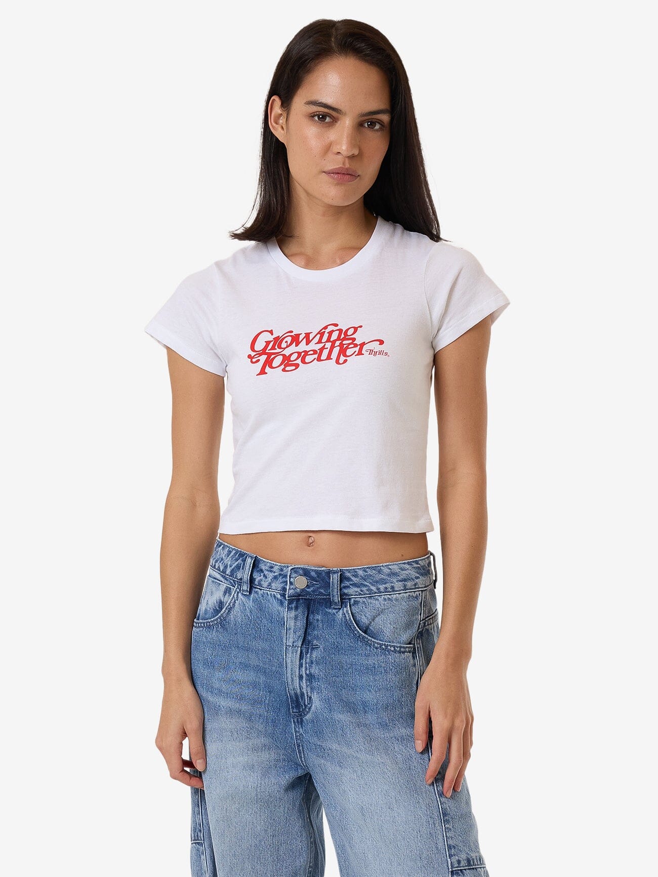 Growing Together Mini Tee in White | | Thrills Co. USA