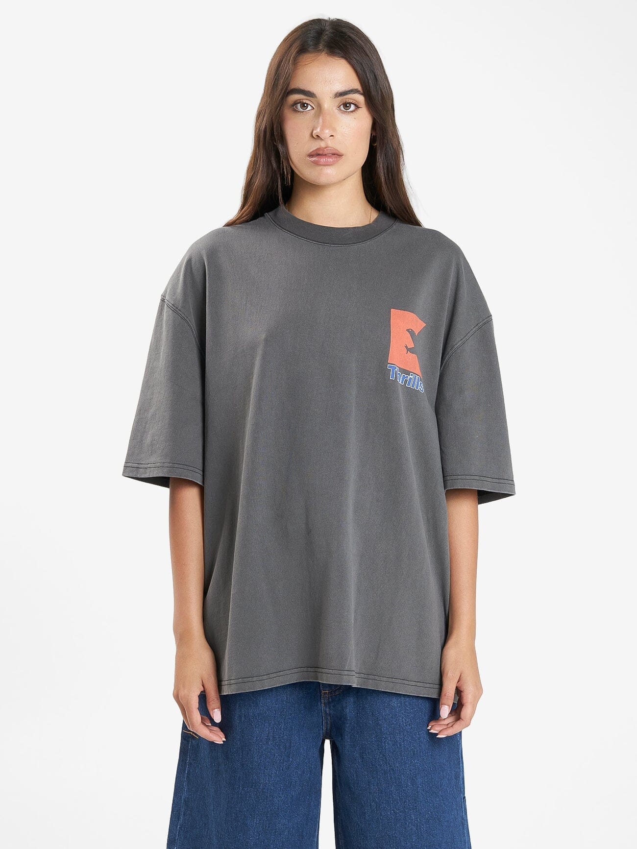 United Front Oversized Tee - Merch Black | Thrills Co. | Thrills Co. USA