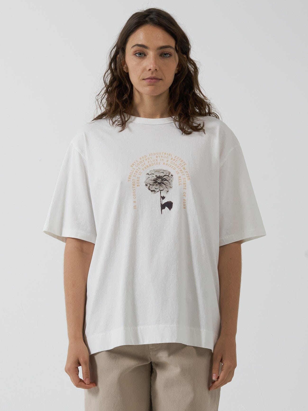Flux Arc Box Tee - Dirty White| Thrills Co. USA | Thrills Co. USA