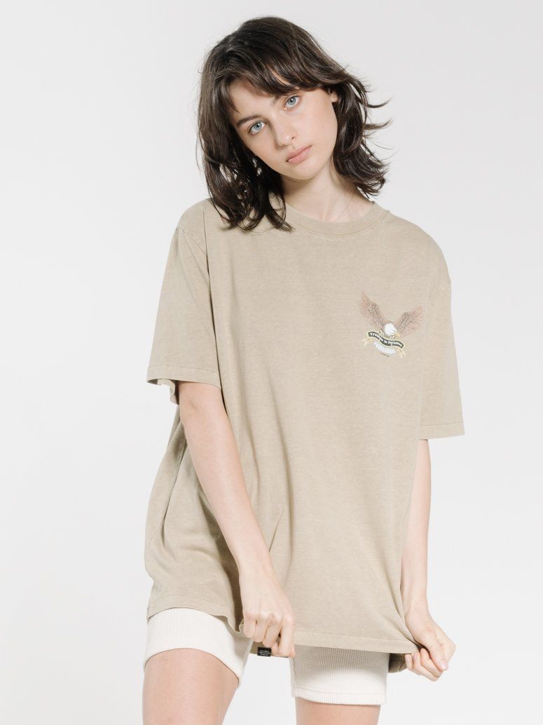 Troubled Paradise Merch Fit Tee - Washed Tan| Thrills Co. USA | Thrills ...